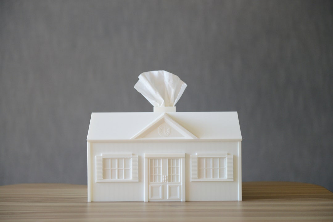 White Tissue Box Cover for Rectangle Kleenex Boxes (puff Boxes, Large ...