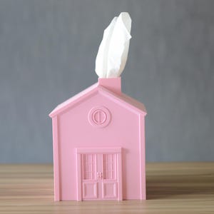Pink Tissue Box House (tissue Box Cover, Living Room, Bedroom, Bathroom ...