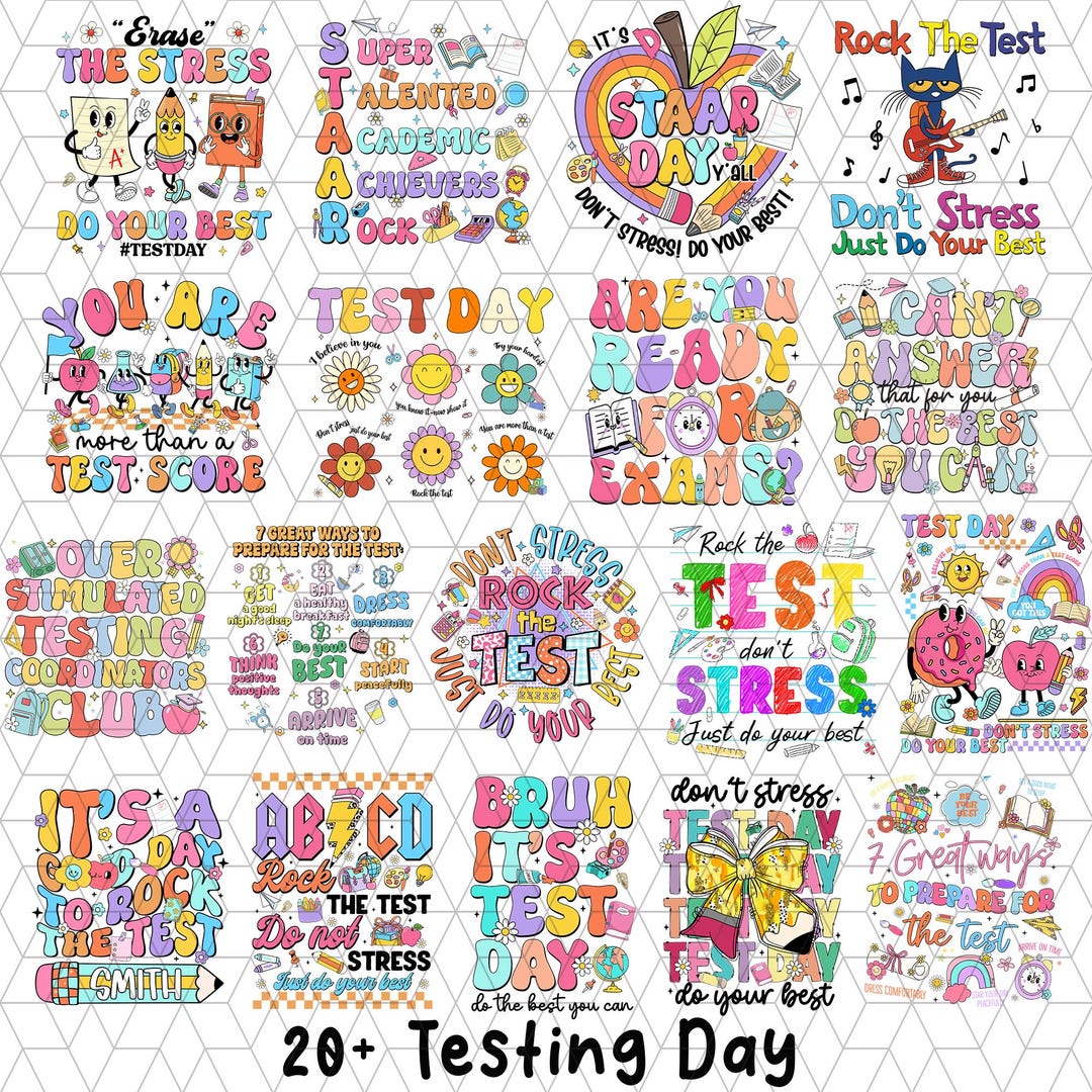 25+ Test Day Png Bundle, Testing Png, Test Day Png, Teacher Png, Test ...