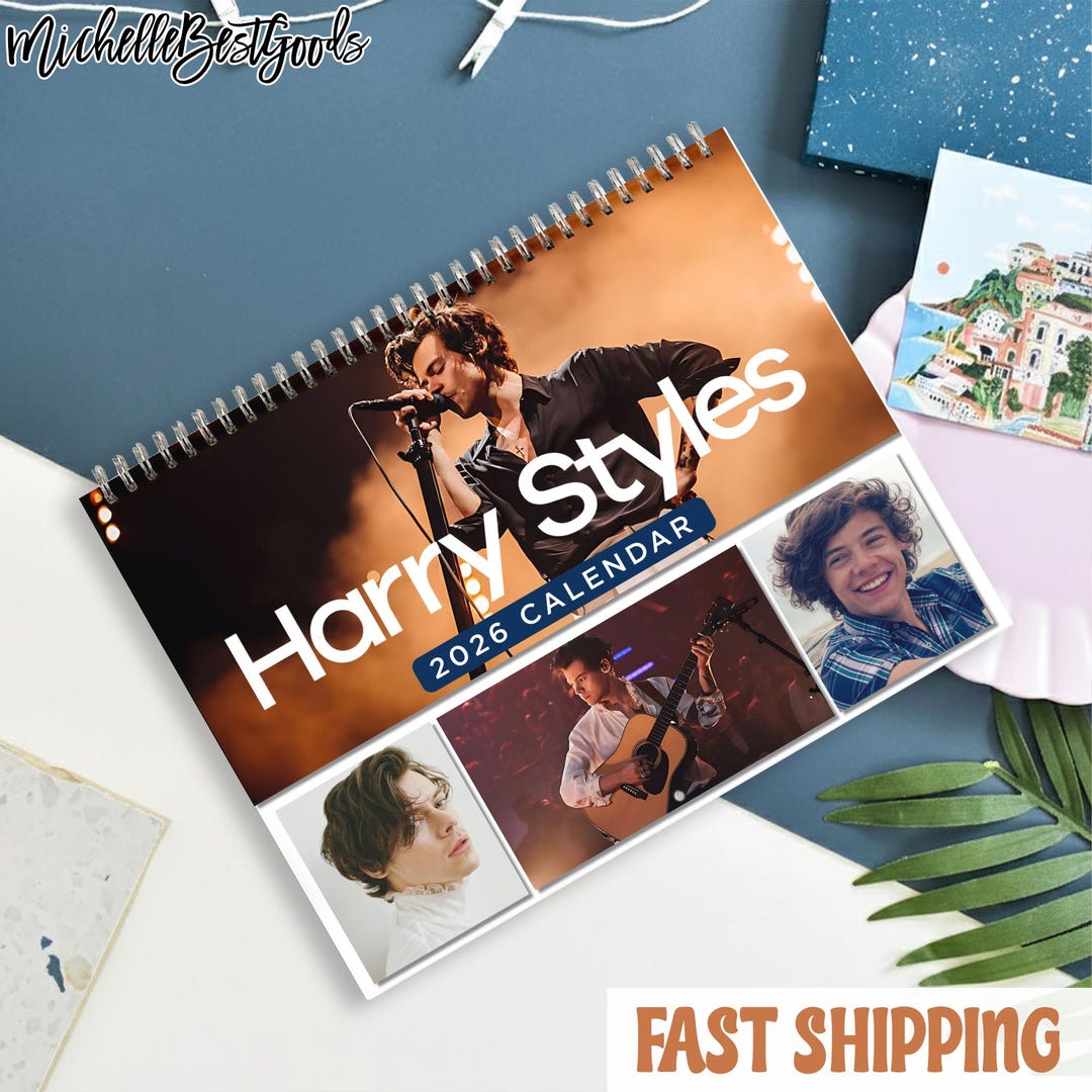 Aesthetic Pop Singer 2026 Calendar, Male Musician Concert Wall Calendar ...
