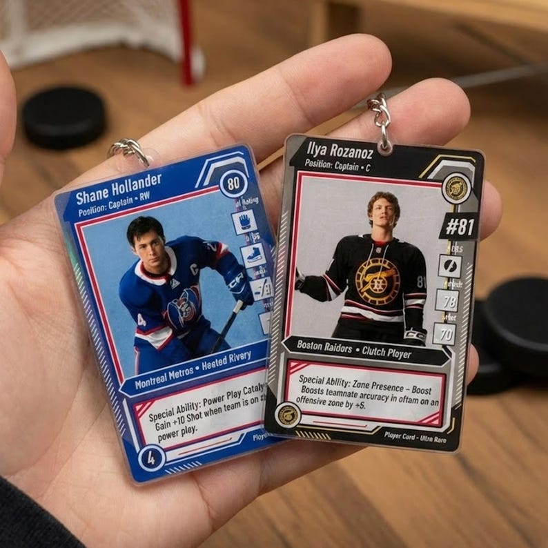 Heated Rivalry Couple Game Card Acrylic Keychains/bag Charms, Shane ...