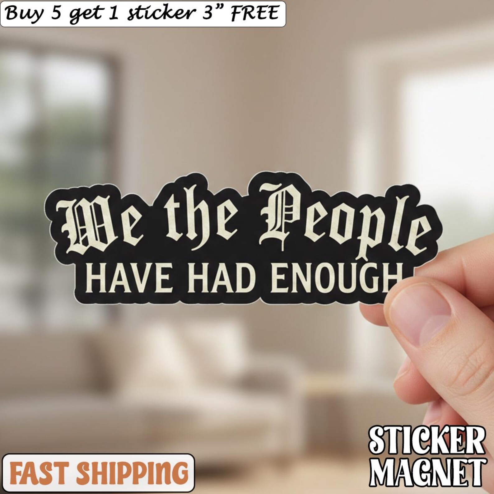 We the People Have Had Enough Sticker/magnet - Etsy Canada