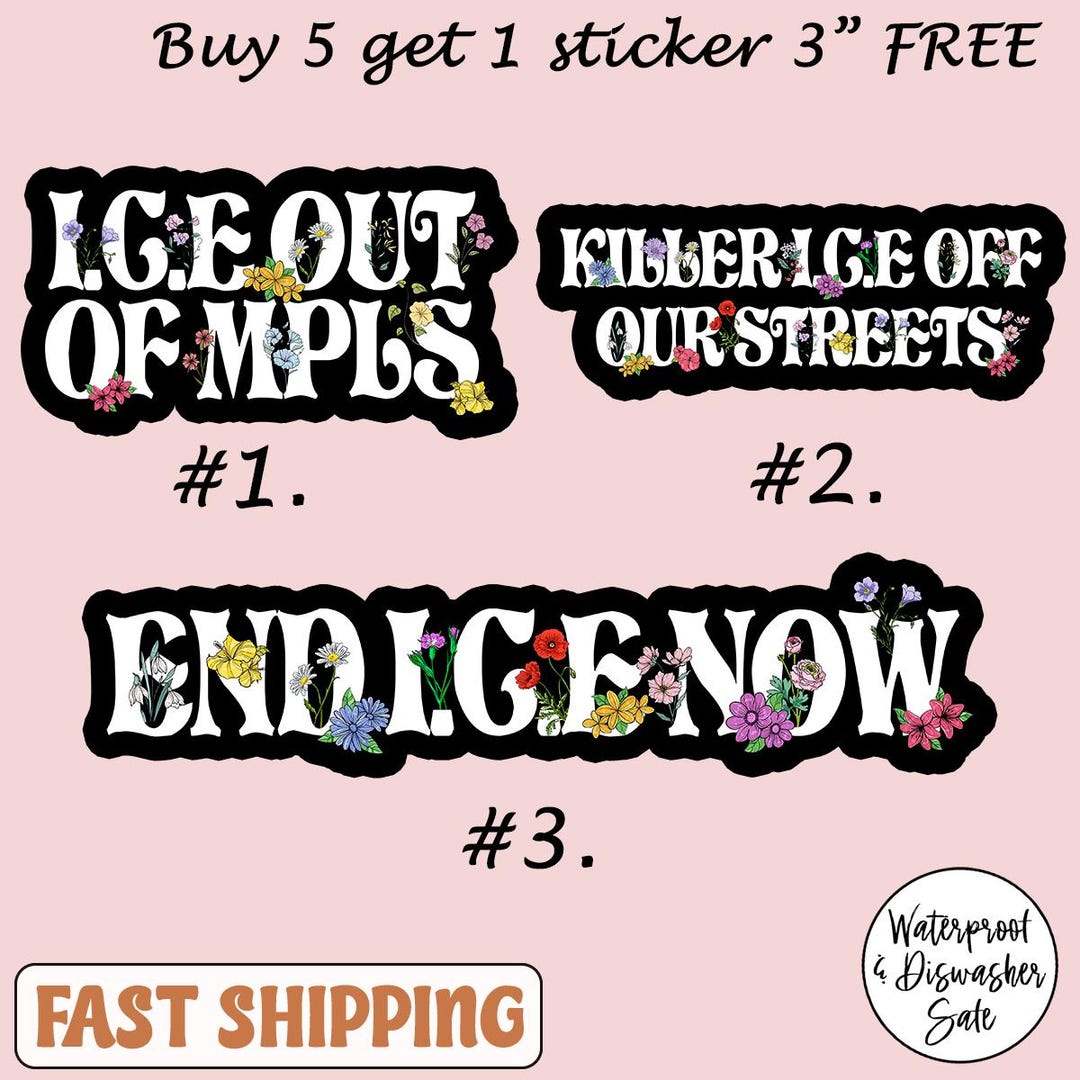 Abolish ICE Sticker/car Magnet, Anti-trump Resistance Sticker, Social ...