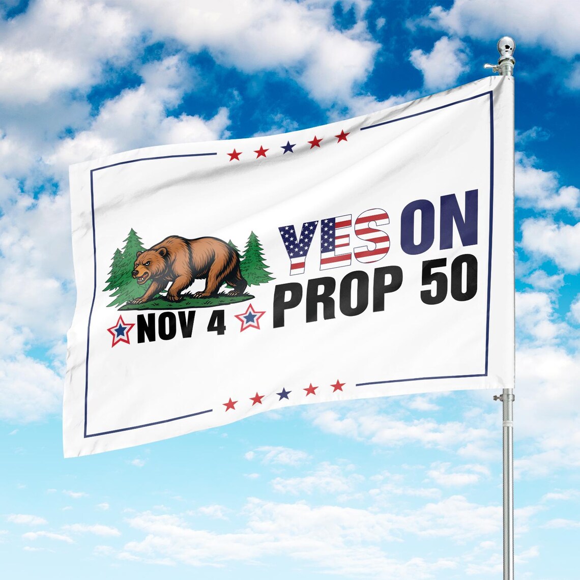 Yes on Prop 50 Yard Sign Png, California Proposition 50 Political Lawn ...