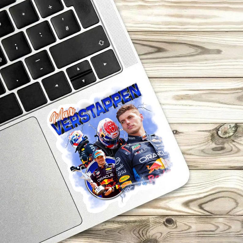 Racing Driver Bootleg Style Sticker, Retro Motorsport Car Vinyl Sticker ...