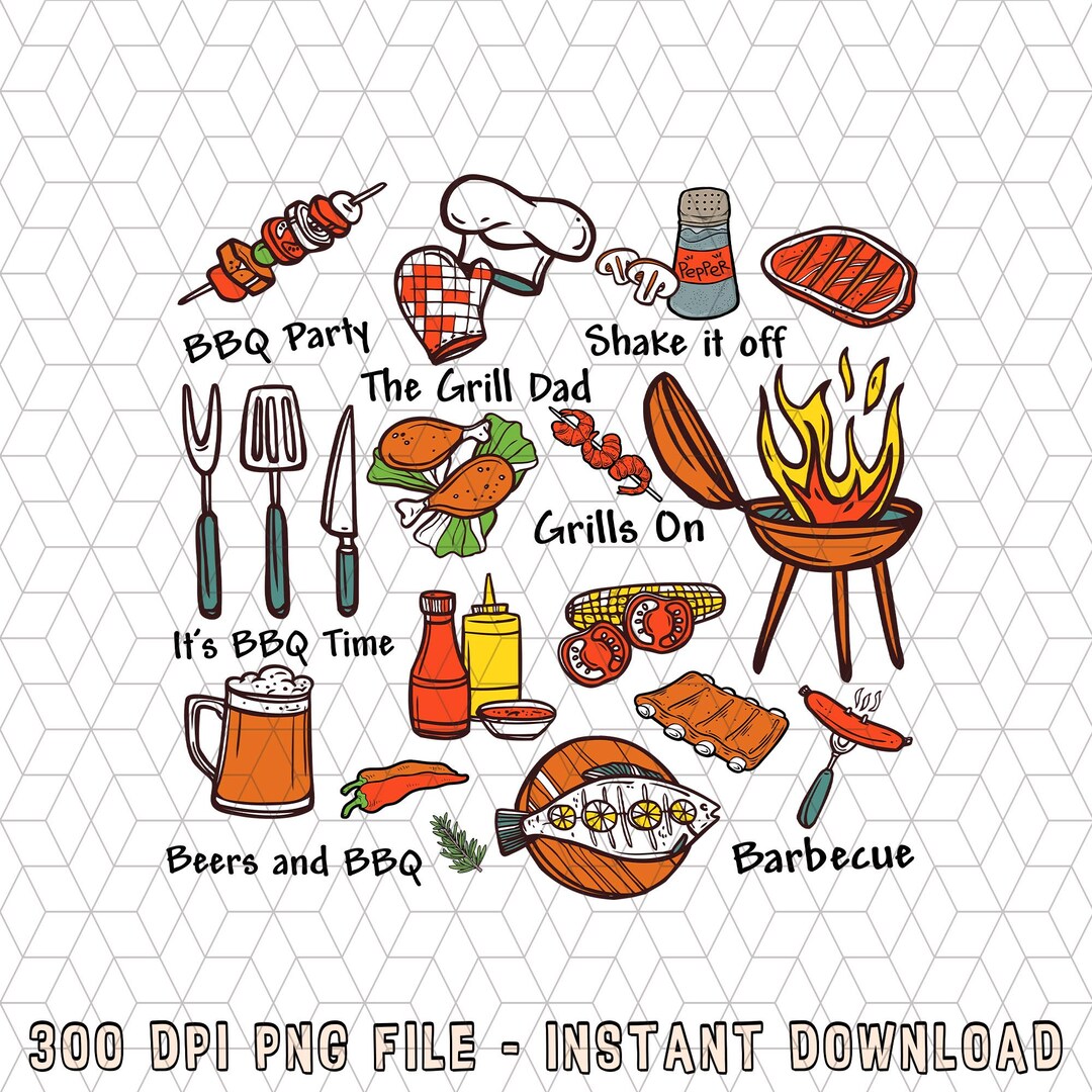 Barbecue Dad Png, Chillin' and Grilling Png, Father Png, Dad Png ...