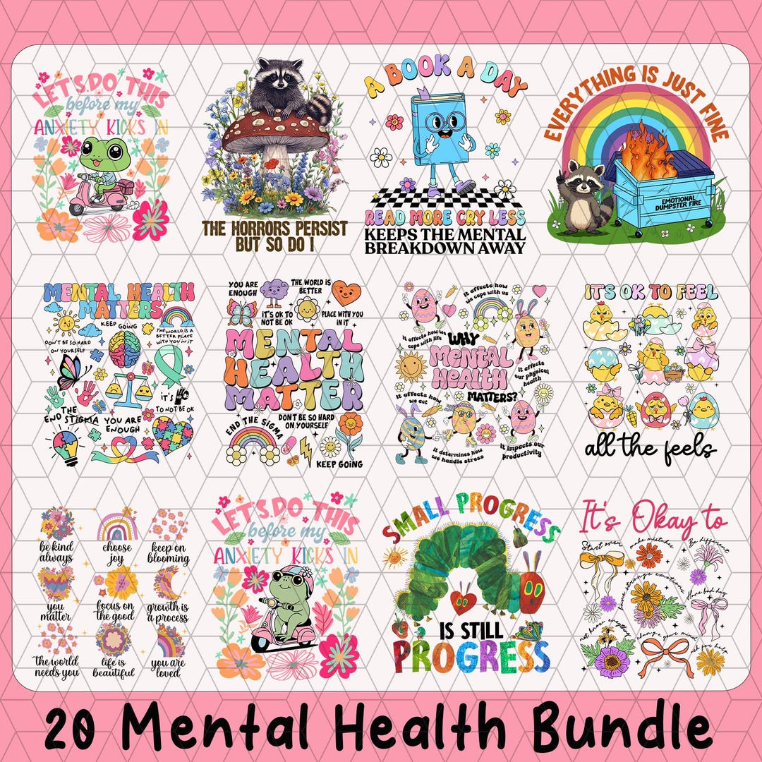 20 Easter Feels Your Feelings Png Bundle, Easter Mental Health Png ...
