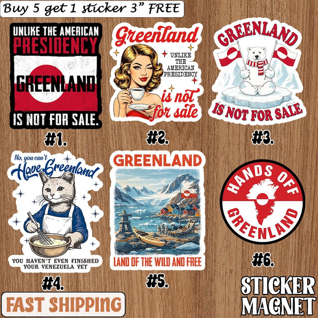 Hands off Greenland Sticker/car Magnet, Greenland is Not for Sale ...