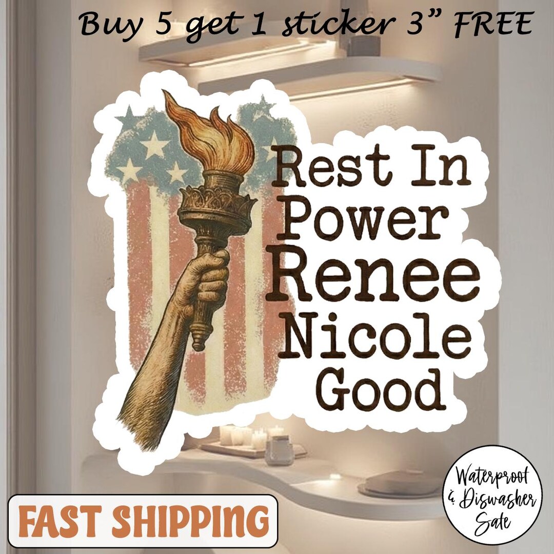 Rest in Power Renee Nicole Good Sticker, ICE Protest Sticker, Justice ...
