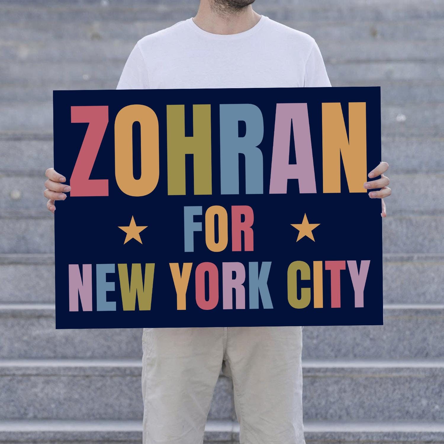 Zohran for New York City Sign PRINTABLE, Zohran Mamdani Poster for ...