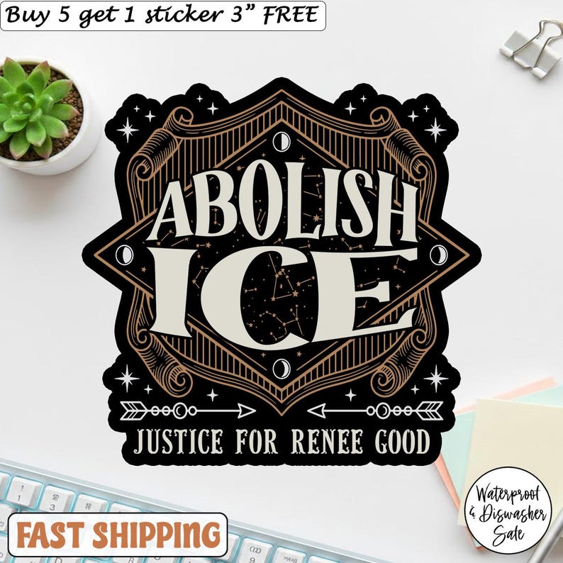 Abolish Ice Sticker/magnet, Justice for Renee Good - Etsy