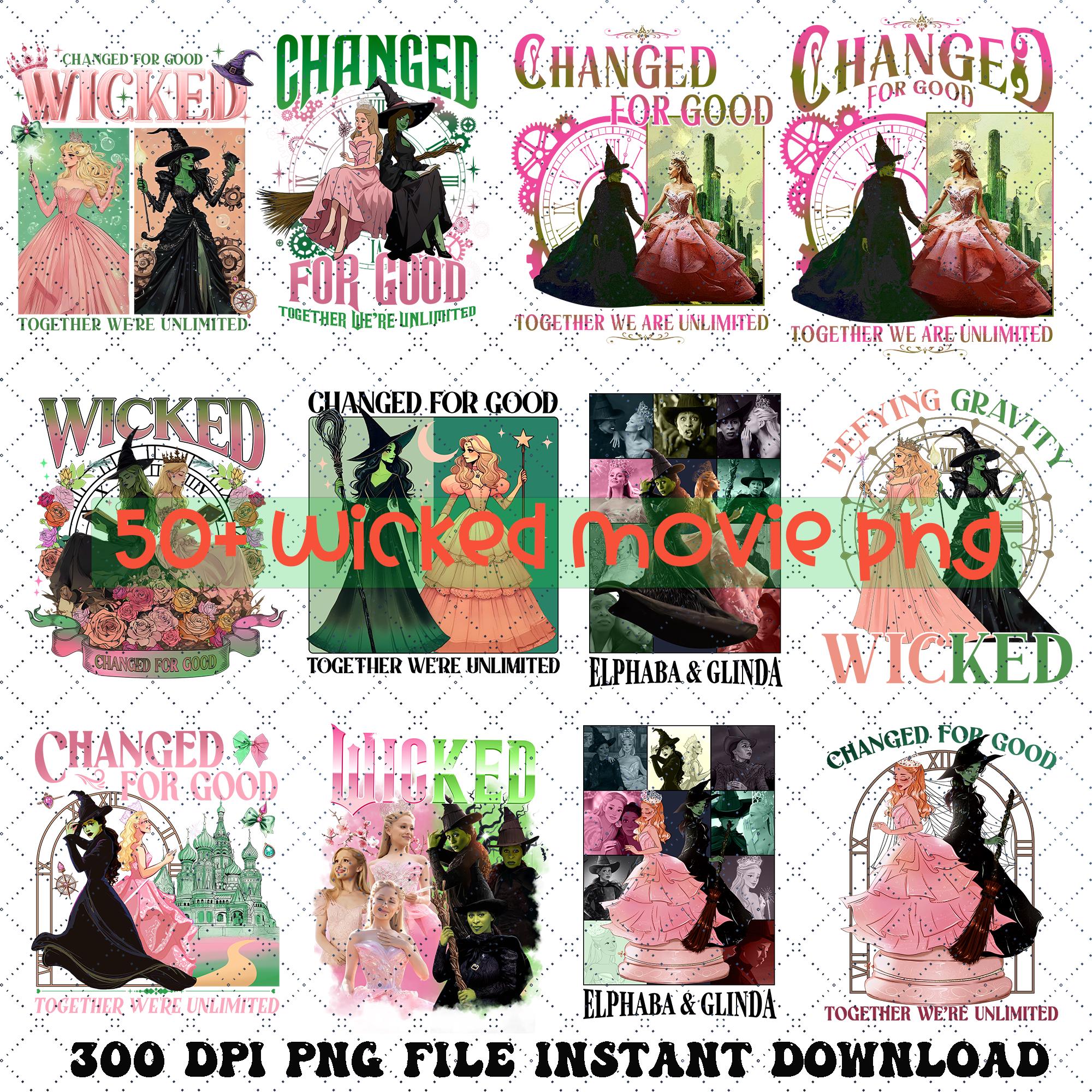 50++ Designs Wicked Movie Png Bundle, Wizard Musical Movie 2024 Png ...