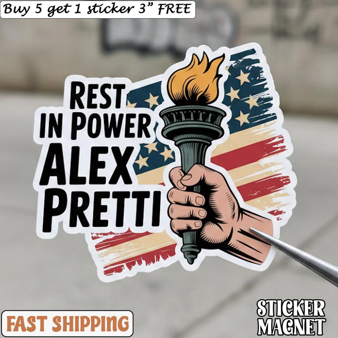 Justice for Alex Pretty Sticker, Political Protest Decal, Activist ...
