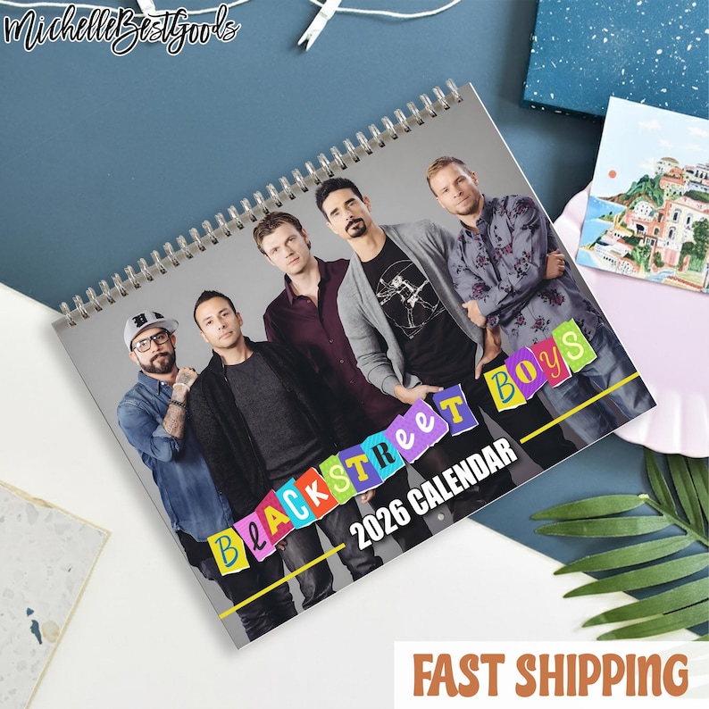 90s Boyband Inspired 2026 Calendar, Retro Music Themed Wall Calendar ...