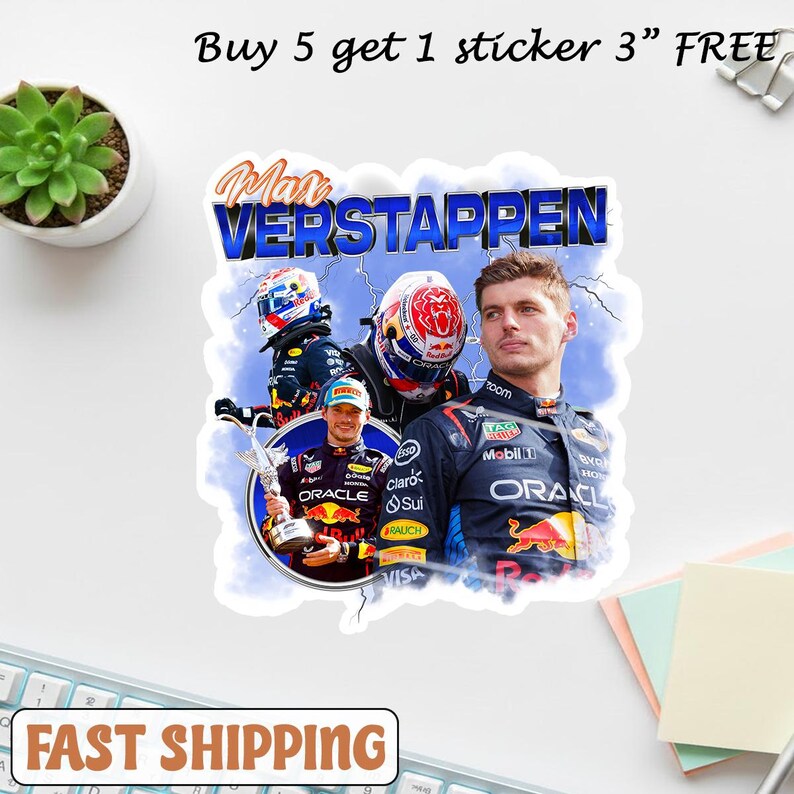 Racing Driver Bootleg Style Sticker, Retro Motorsport Car Vinyl Sticker ...