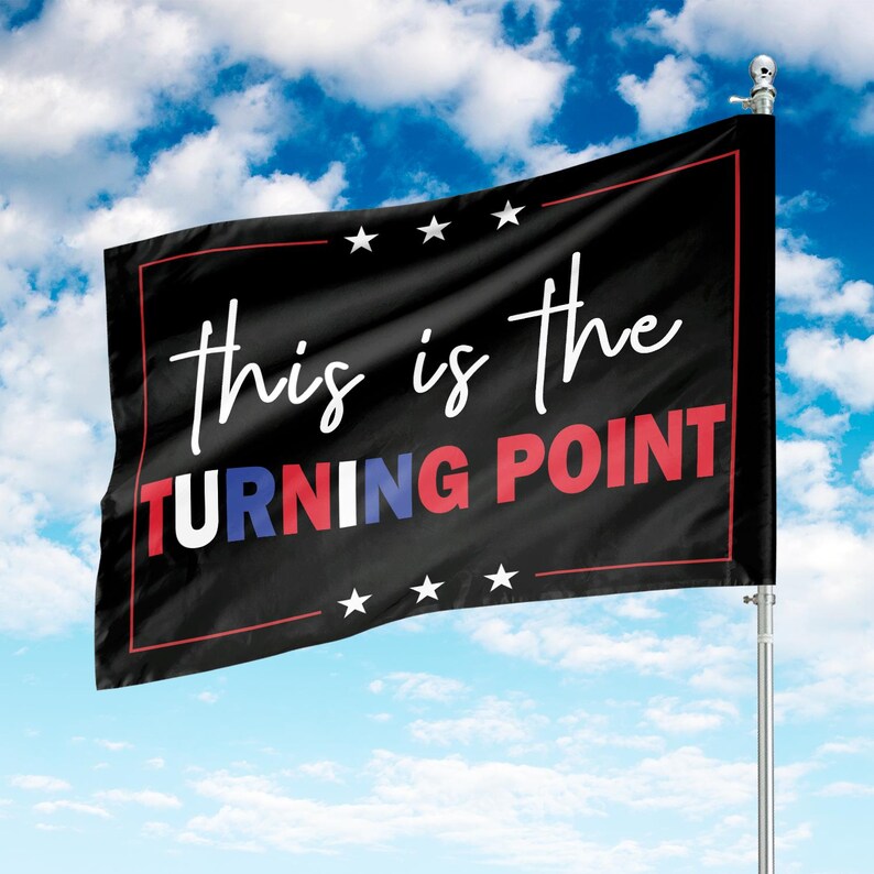 Charlie Kirk Inspired Flag Png | Turning Point Png | This is the ...