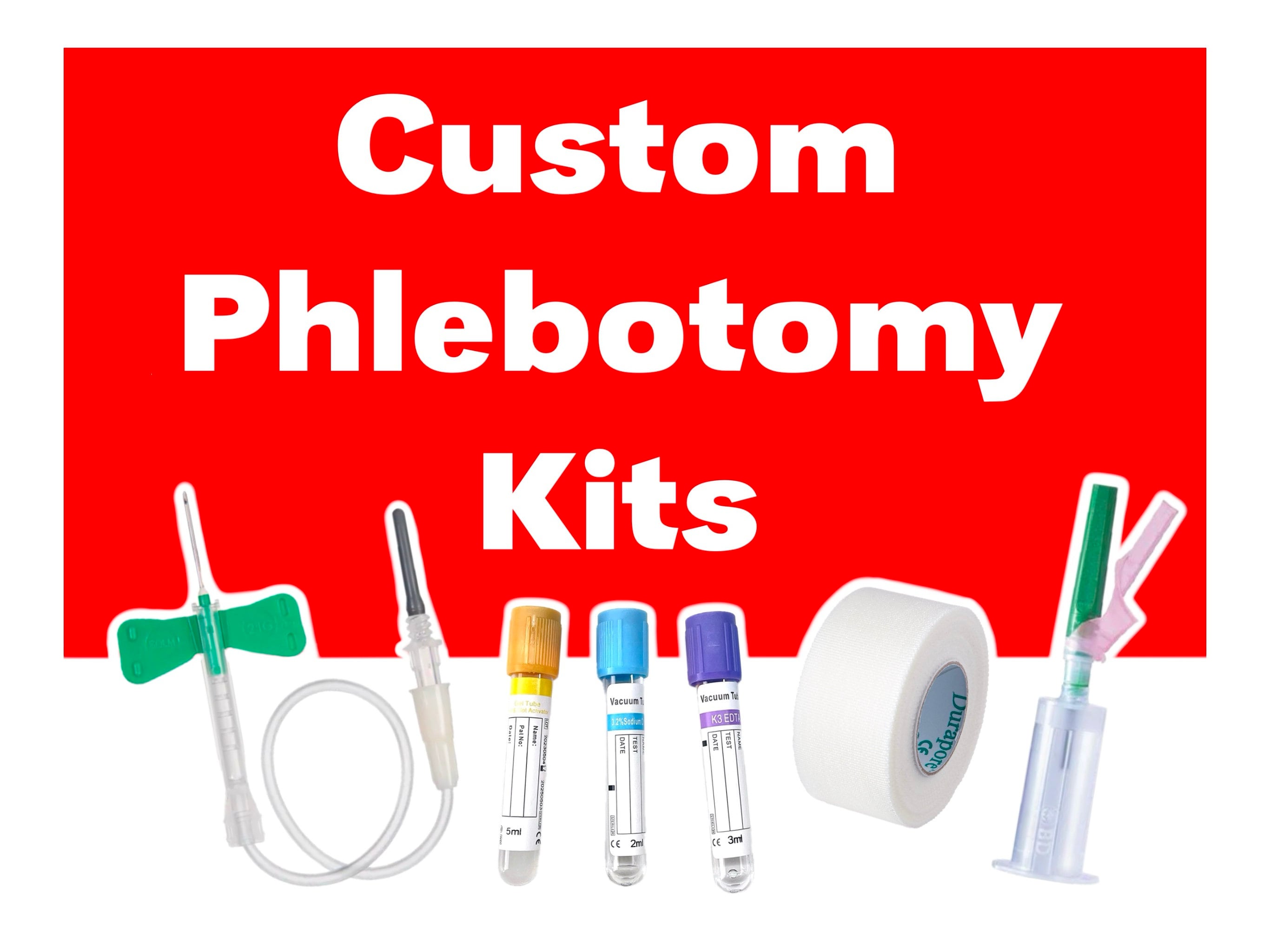 Custom Phlebotomy Kit Butterfly Needle Big Phlebotomy Kit Phlebotomy ...