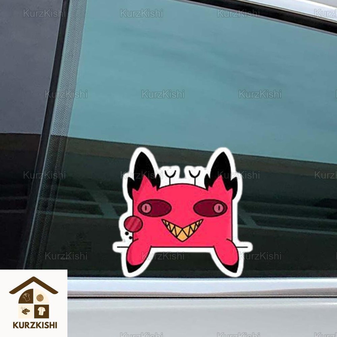 Cursed Cat Alastor Car Sticker, Alastor Bumper Stickers, Hazbin Hotel ...