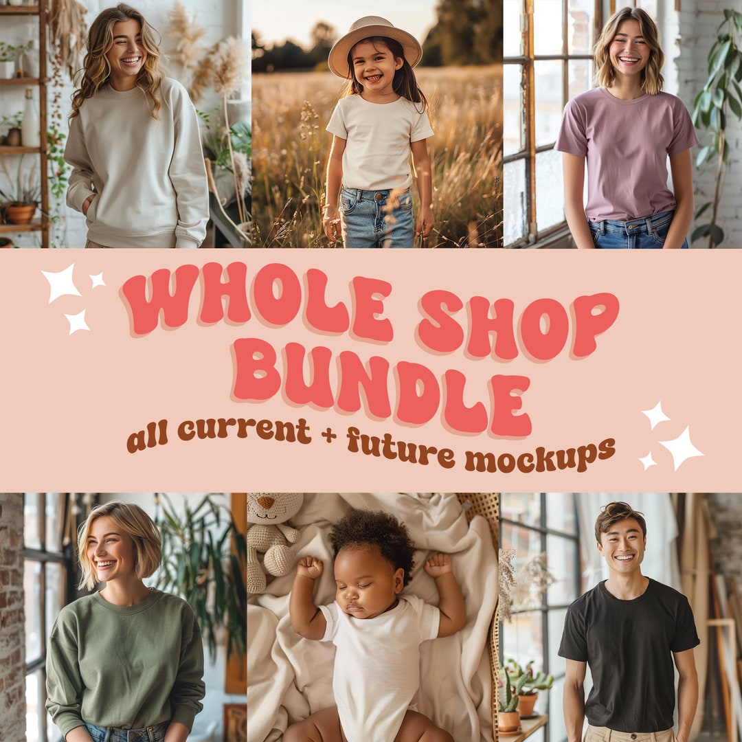 Whole Shop Mockup Bundle, Entire Shop Bundle, Full Access Shop Pass ...
