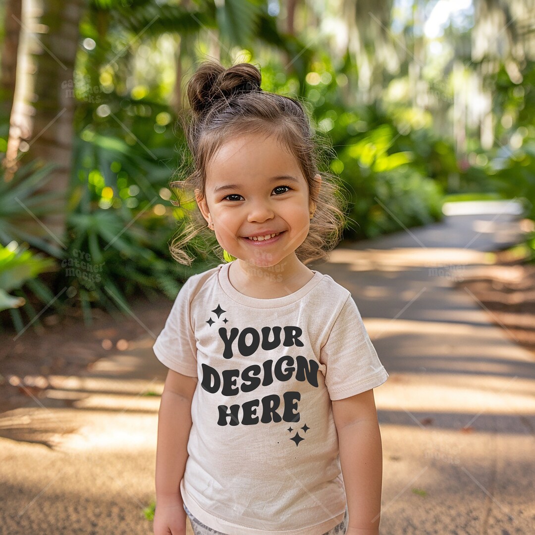 Kids Modeled T-shirt Mockup, Bella Canvas 3001T Model, 3001T Kids ...