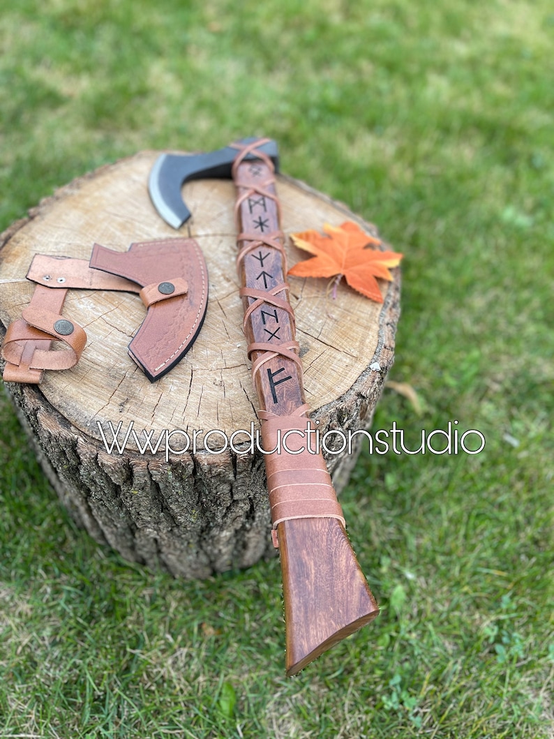 Vikings Ragnars Axe 22 Axe Hand Forged Battle Axe Lagertha Warrior Axe TV Series Vikings Norse ...