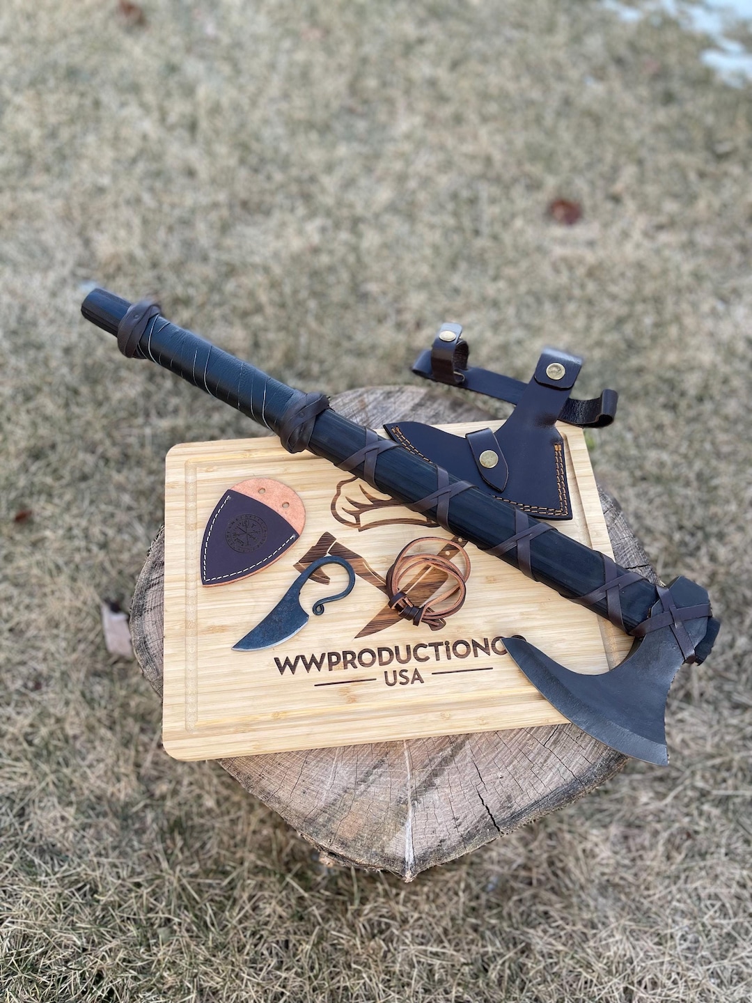 Vikings Ragnars Axe Replica Bjorns Axe Hand Forged Battle Axe Lagertha ...