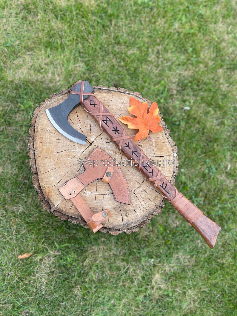 Vikings Ragnars Axe 22 Axe Hand Forged Battle Axe Lagertha Warrior Axe TV Series Vikings Norse ...