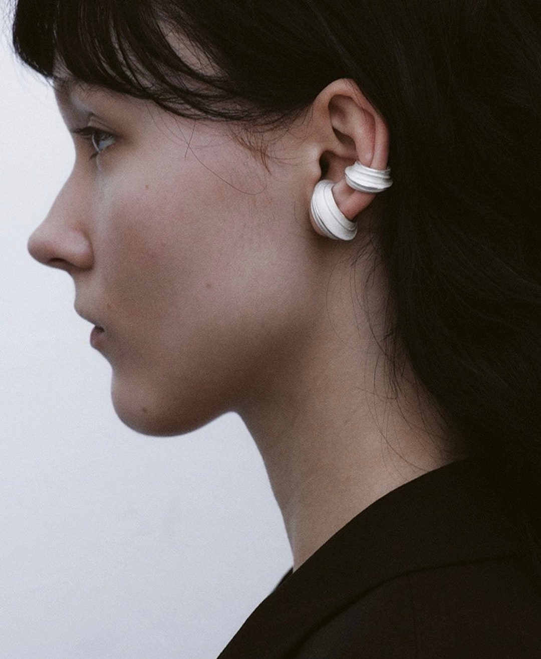 Sterling Silver Floating Ear Bone Holder 925 Silver Original Design ...