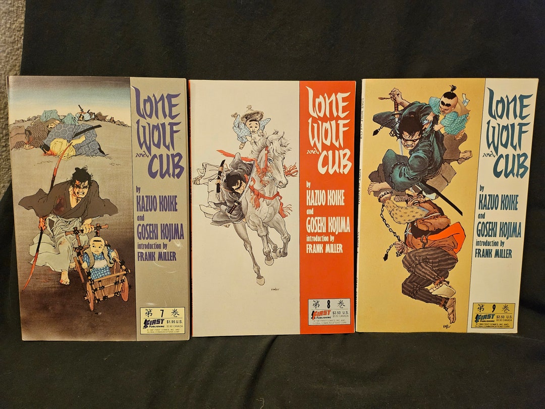 Collection of 1987-1988 Vol.7, 8 and 9 "the Lone Wolf and Cub" Comic ...