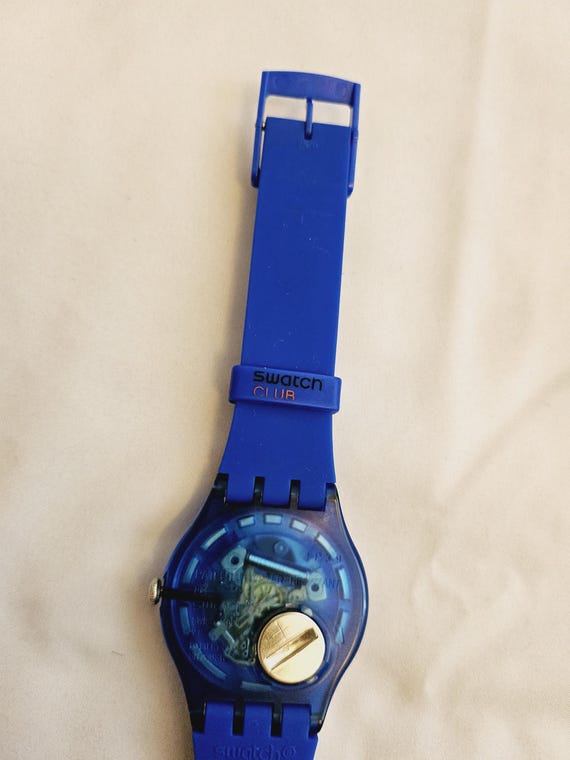 2012 All Blue Mens Swatch Watch, Key Hole Face, Pre-O… - Gem