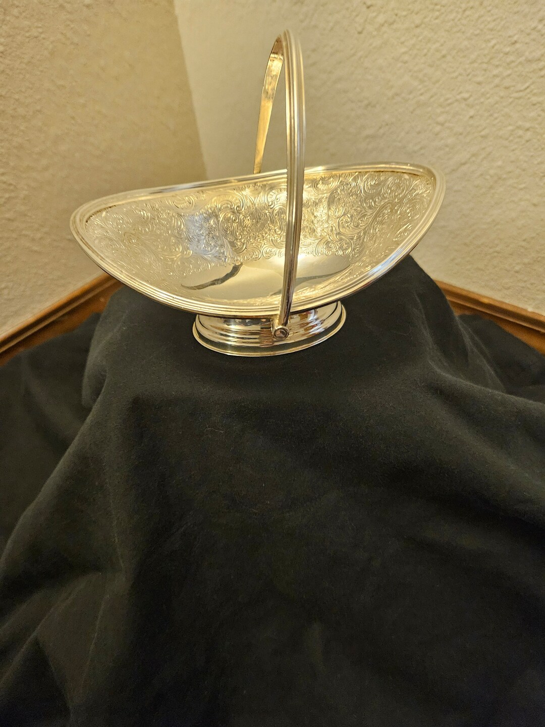 Spectacular Barker Ellis Vintage Silver 6x4.5 Dish W/handle. Mint ...