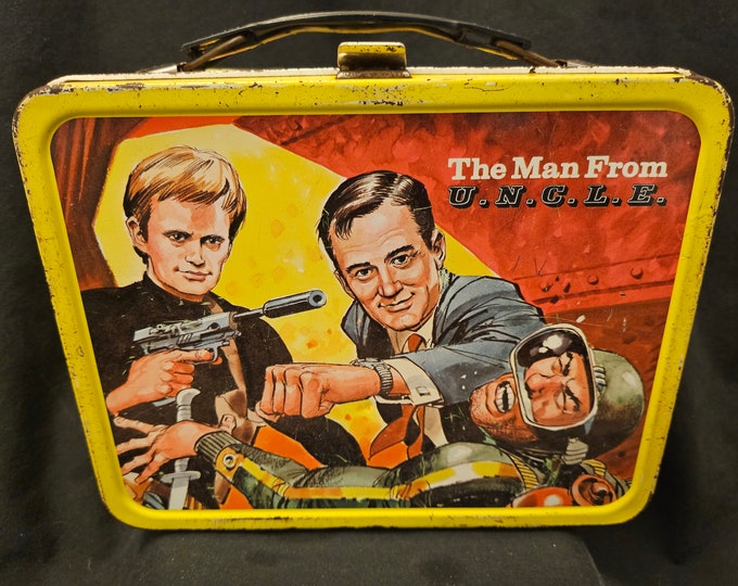 Rare 1966-vintage,"the Man From Uncle" Collectible Tin Lunchbox, Great ...