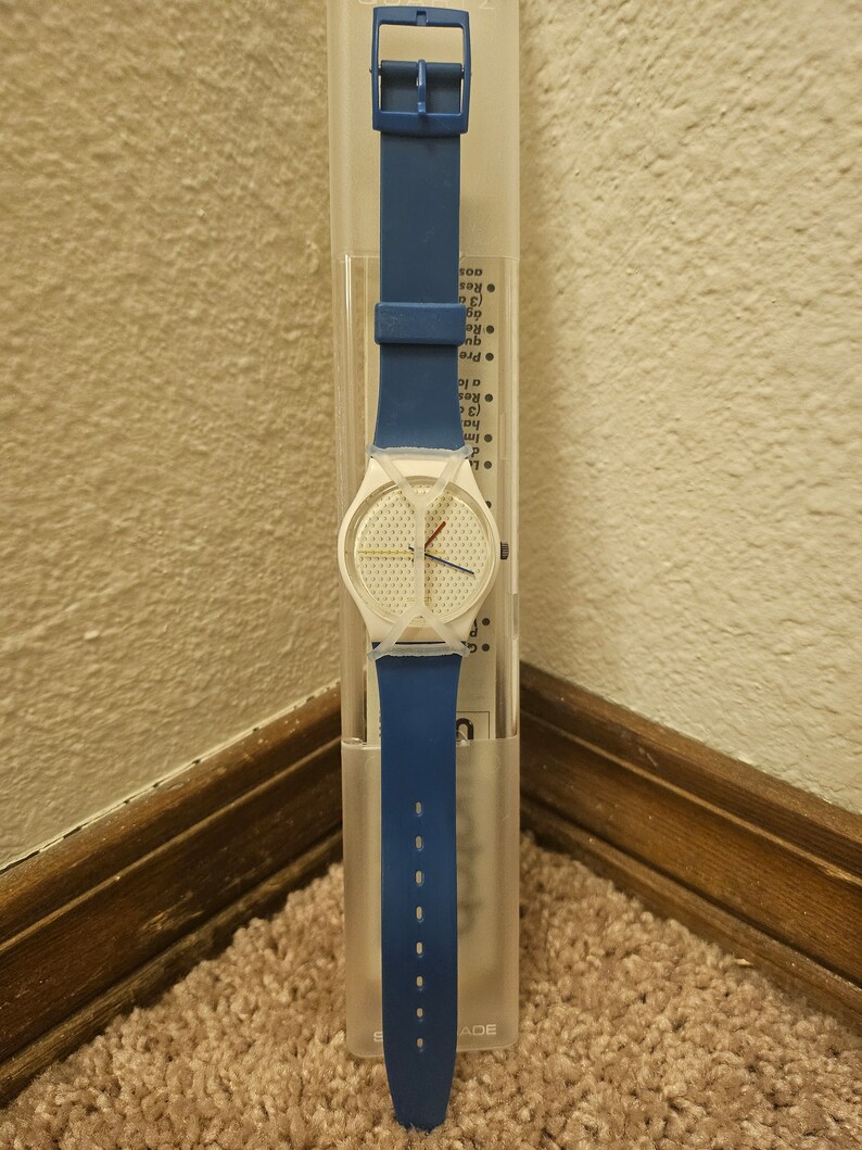 Mens 1980s Swatch Watch With Watch Guard, Pre-owned, Excellent ...