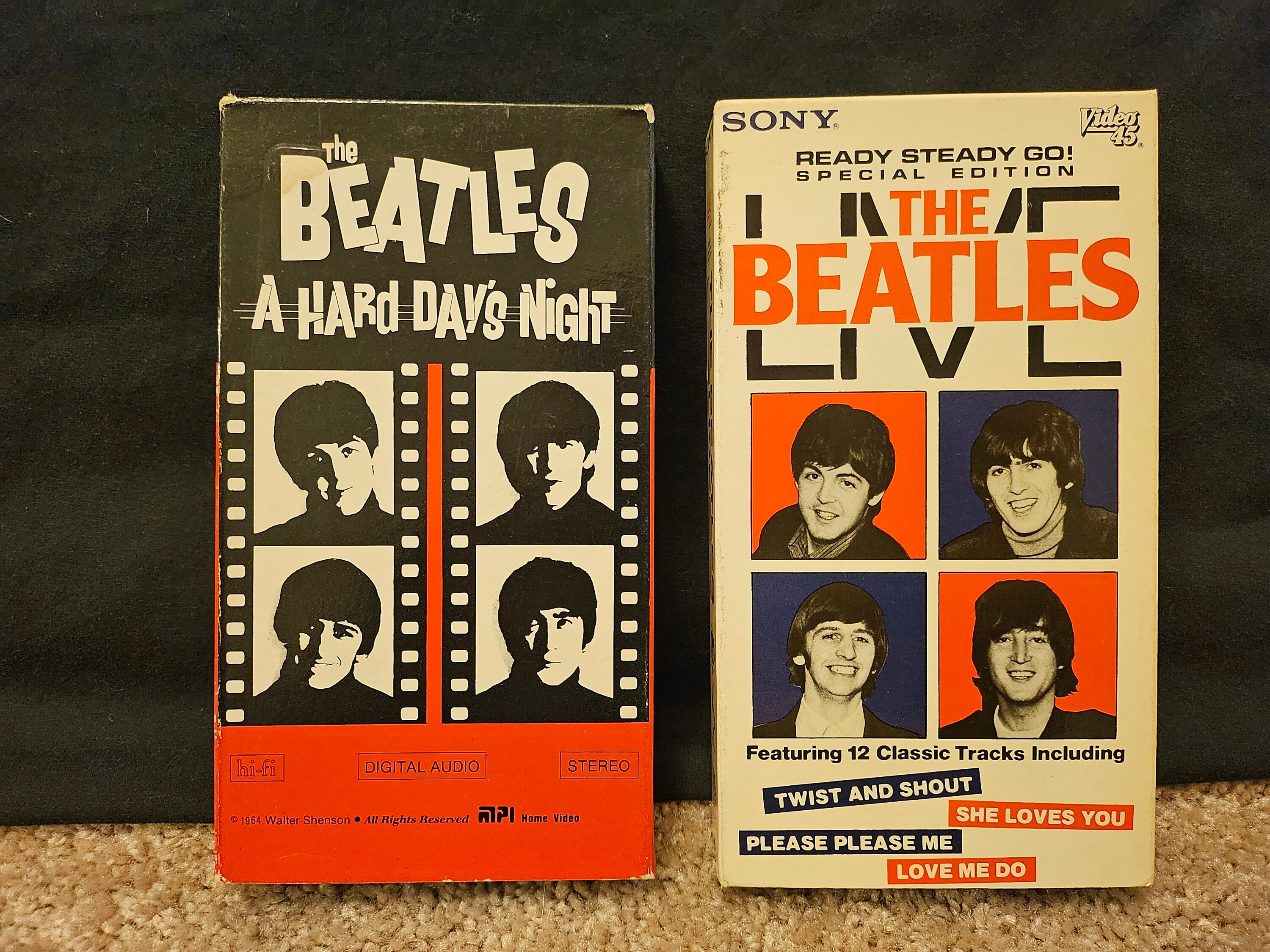 Set of 2 Beatles VHS Tapes, Pre-owned, Great Condition, A Hard Day's ...