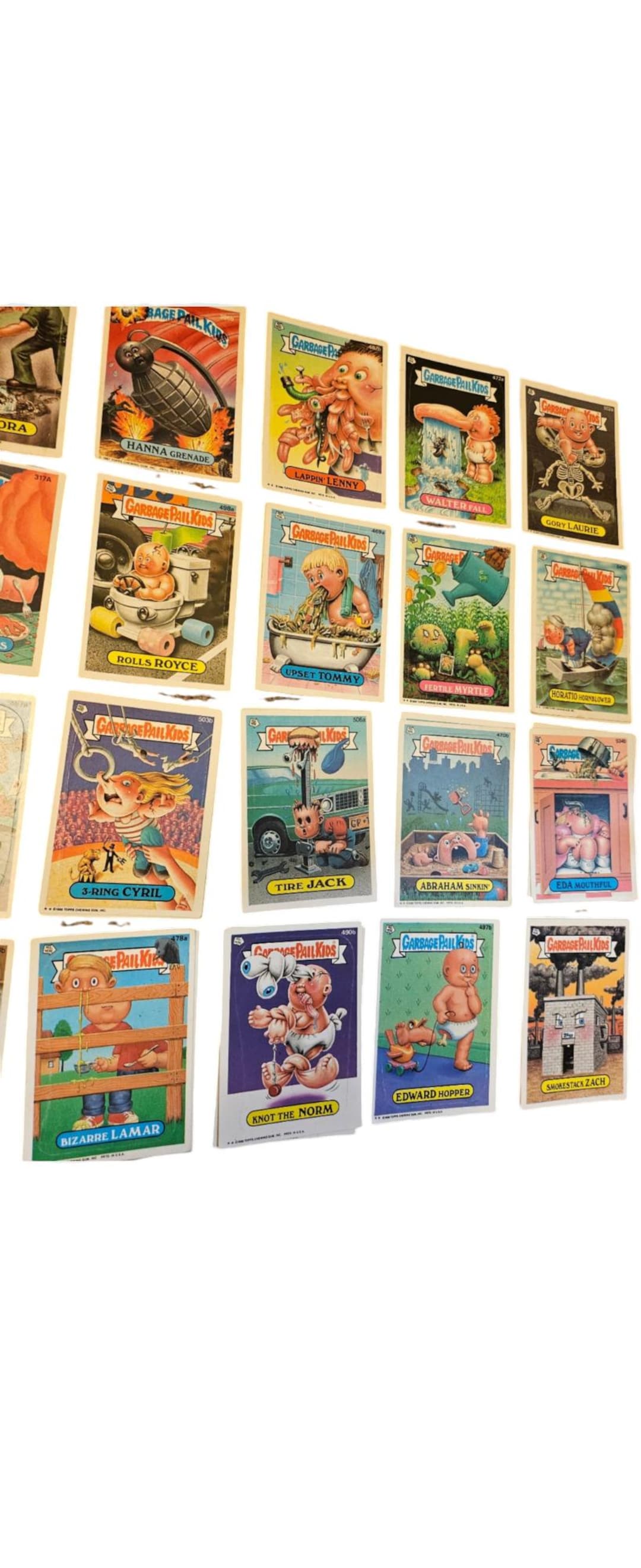 124 Individual Garbage Pail Kids, Trading Cards From 1986-1988, Pre ...
