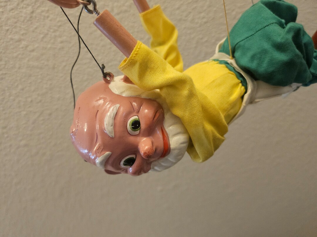 Gepetto 1980s Marionette Puppet, Made by Pelham Puppets, Pre-owned ...