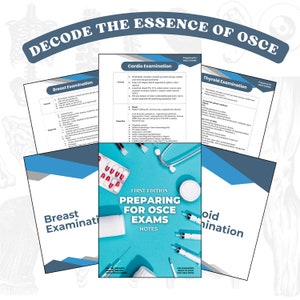 Preparing for OSCE Exam Bundle With Flashcard and Stickers Nursing ...