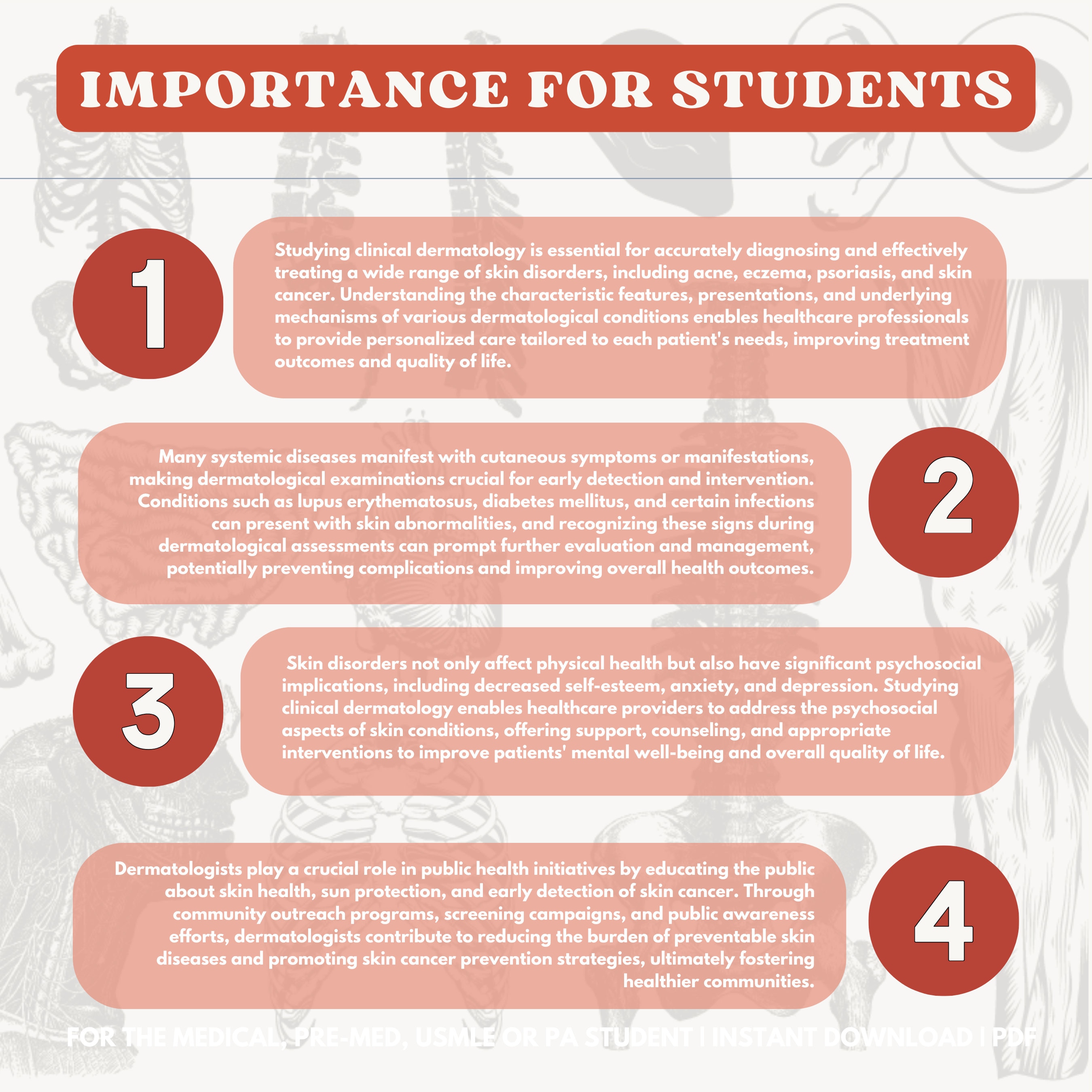 Clinical Dermatology Bundle With Planner and Stickers, Dermatology ...