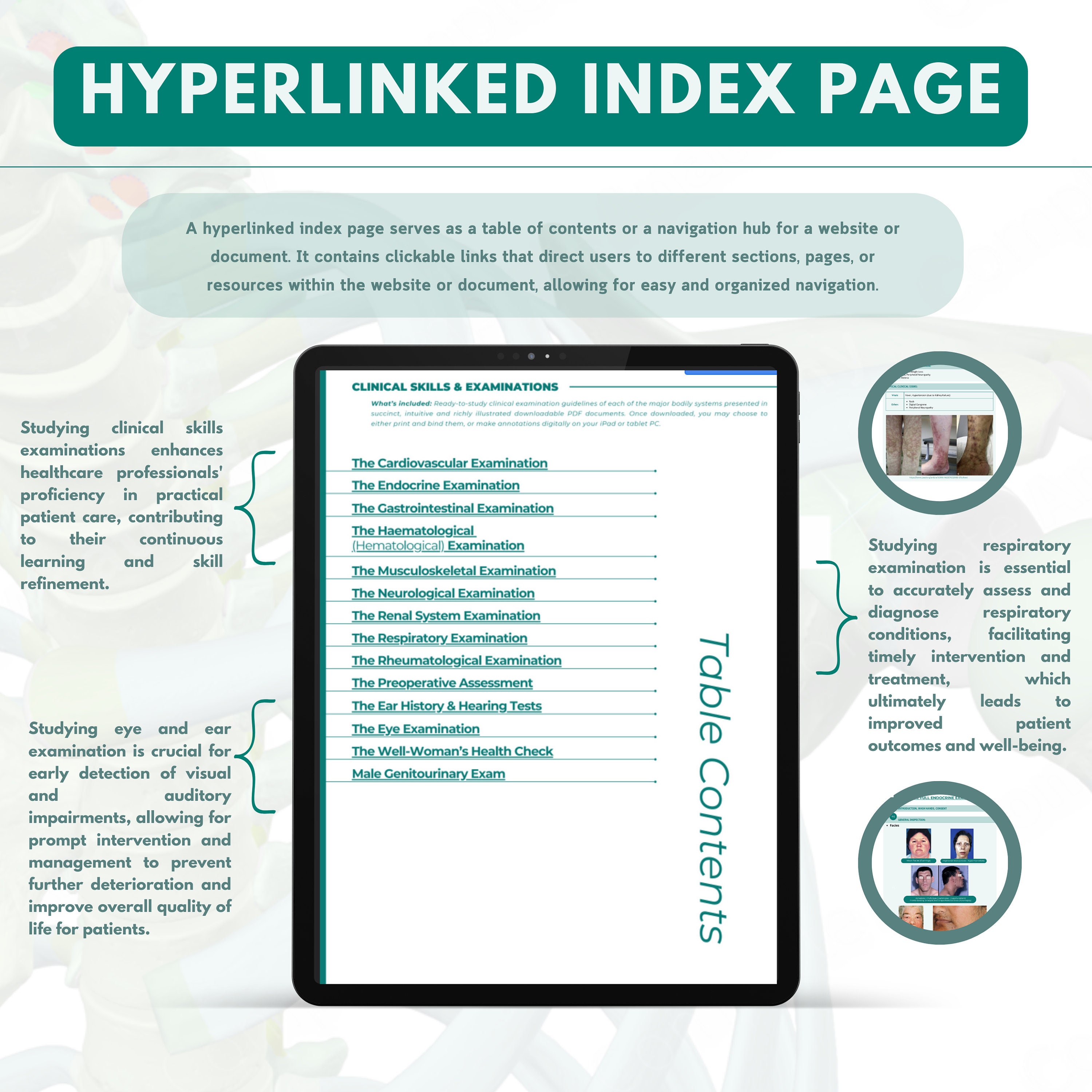 Clinical Skills Examination Bundle With Flashcards and Stickers Nursing ...