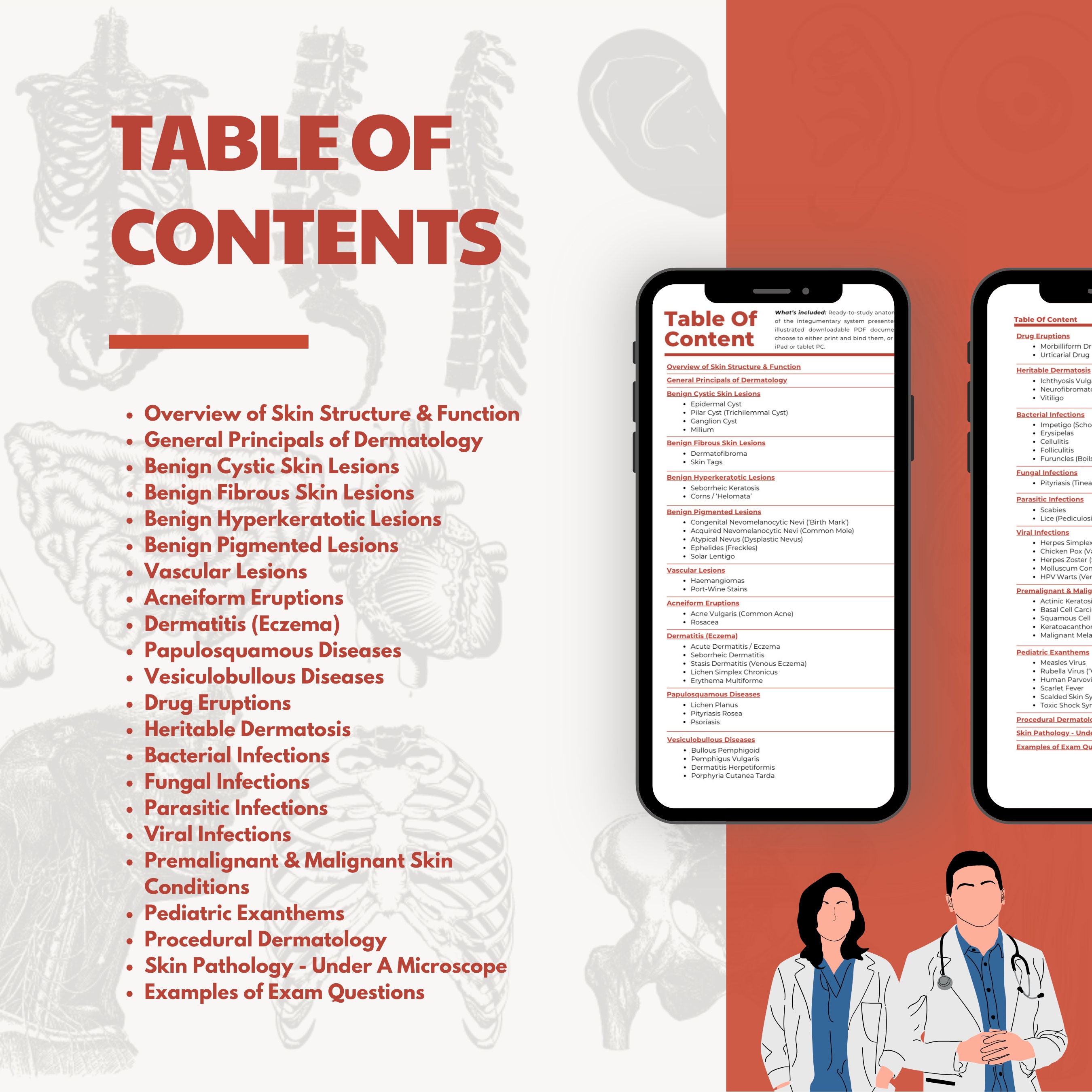 Clinical Dermatology Bundle With Planner and Stickers, Dermatology ...