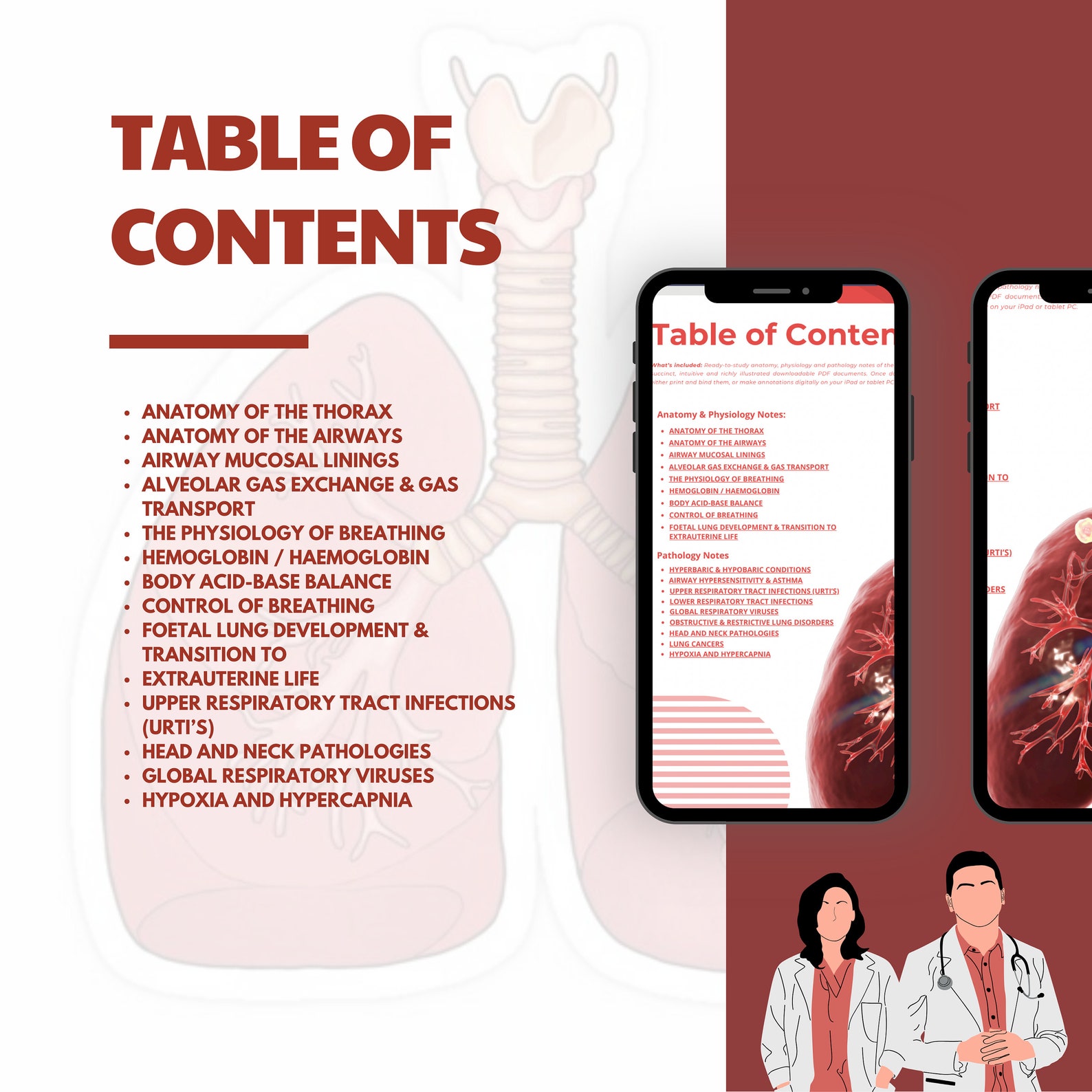 Respiratory System Bundle With Flashcard and Stickers Nursing Guide ...