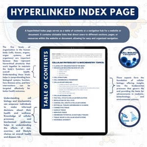 Cell Biology & Biochemistry Bundle, Digital Download PDF File Study ...