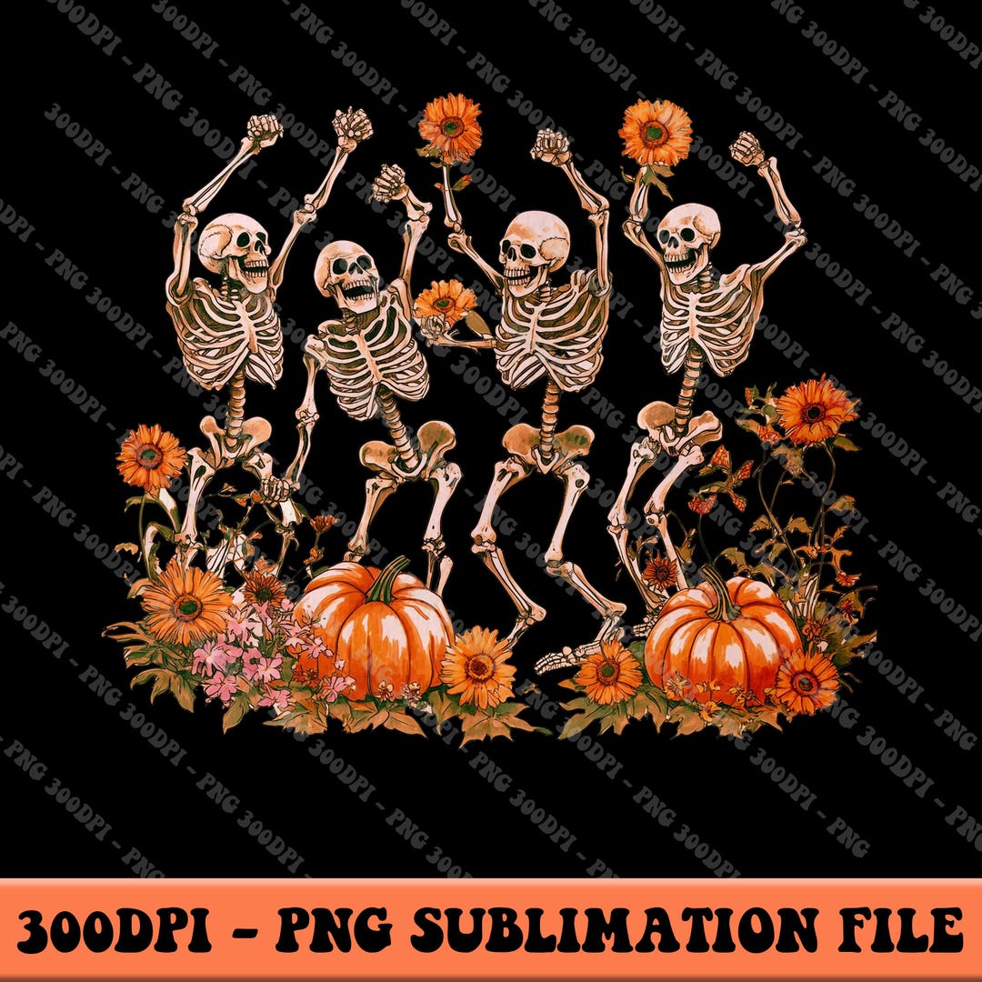 Skeleton Floral Png, Fall Breeze and Autumn Leaves Png, Skeleton ...