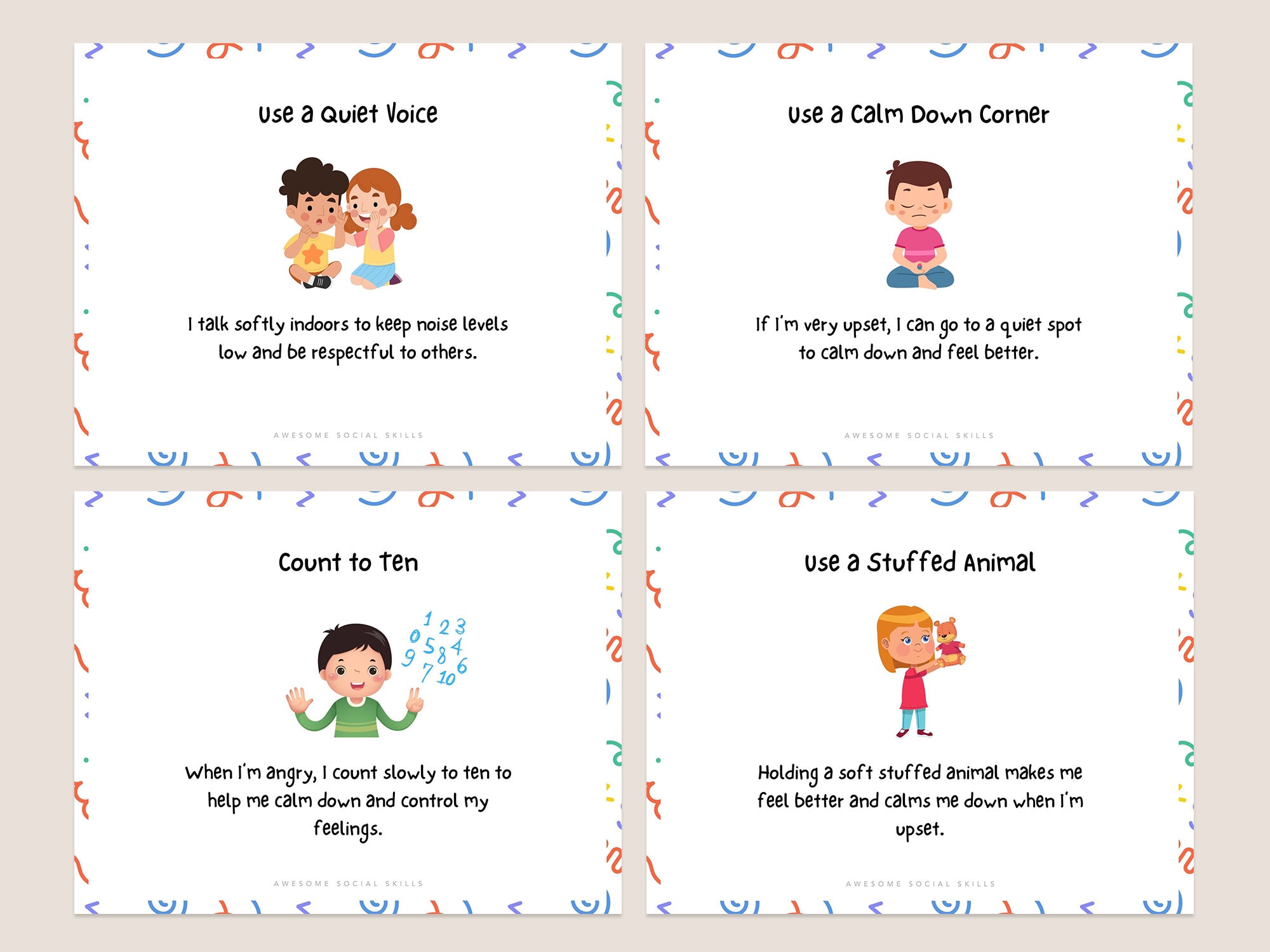 Social Story Voices Are Not for Yelling Printable PDF for Kids Autism ...