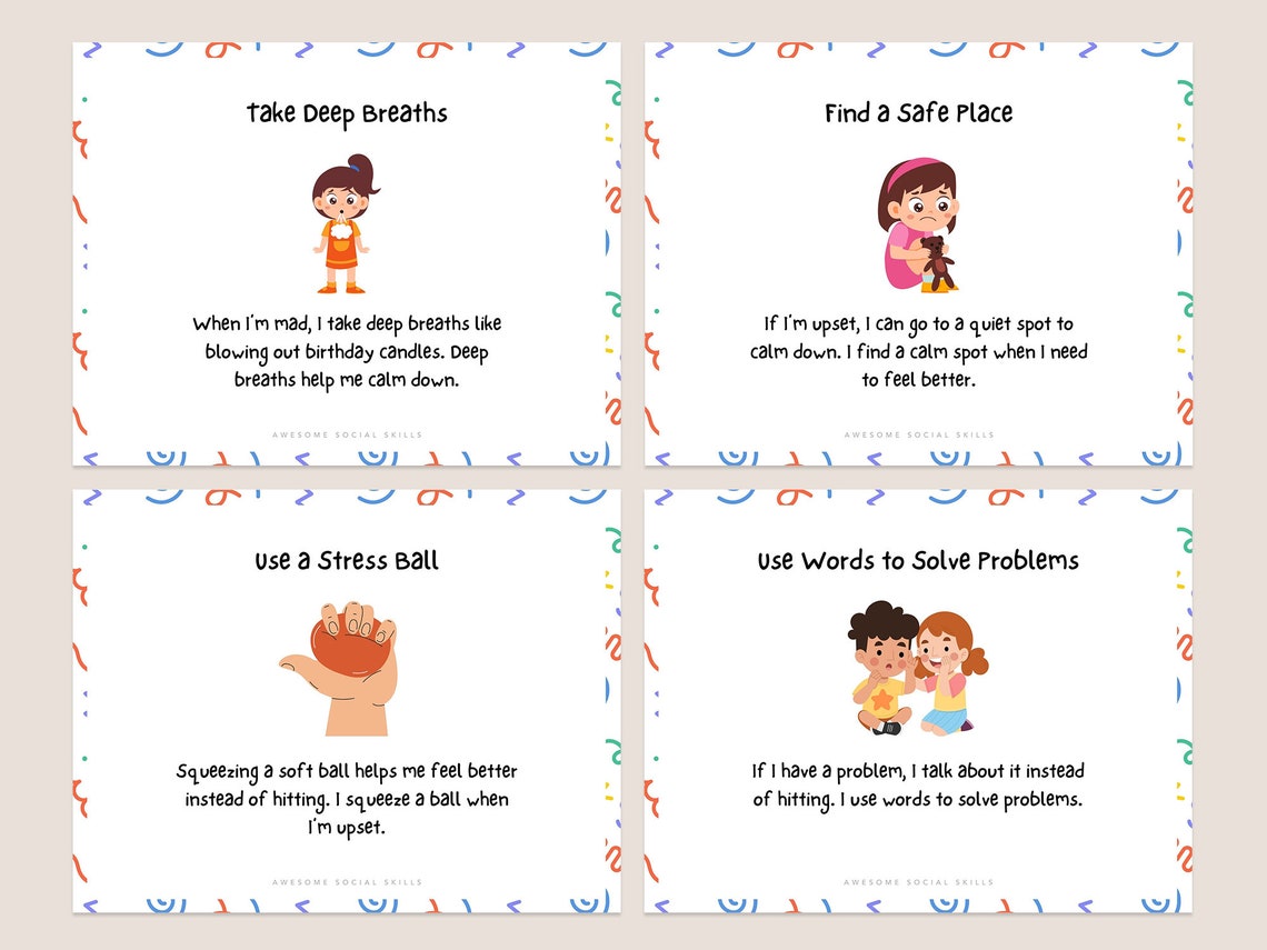Social Story Hands Are Not for Hitting Printable PDF for Kids Autism ...