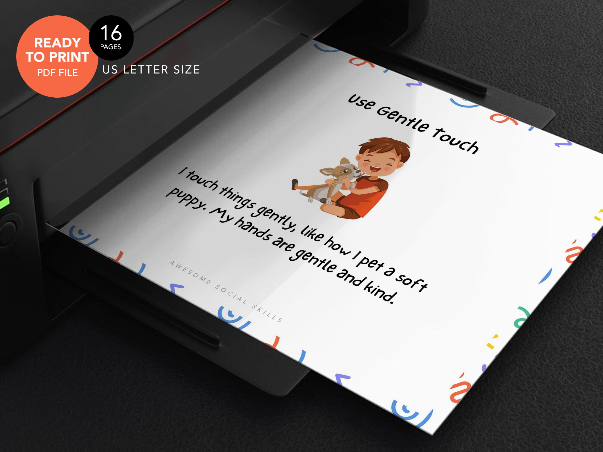 Social Story Hands Are Not for Hitting Printable PDF for Kids Autism ...