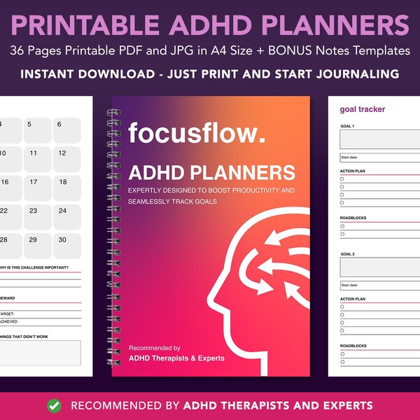 Adhd Planner Printable - Etsy