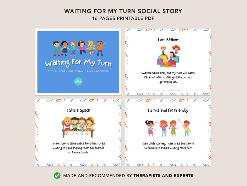 Social Stories Bundle Printable PDF for Kids Autism Behavior Management ...