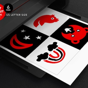 Printable Sensory Cards for Baby Visual Stimulation Cards High Contrast ...
