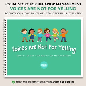 Social Story Voices Are Not for Yelling Printable PDF for Kids Autism ...